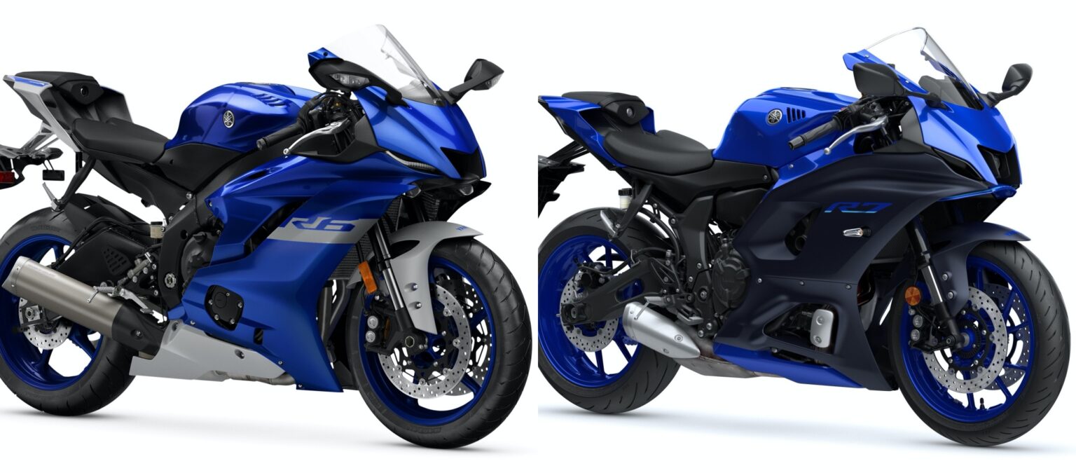So sánh thiết kế Yamaha YZF-R7 2022 và R6 2020 | CHAYXE.VN