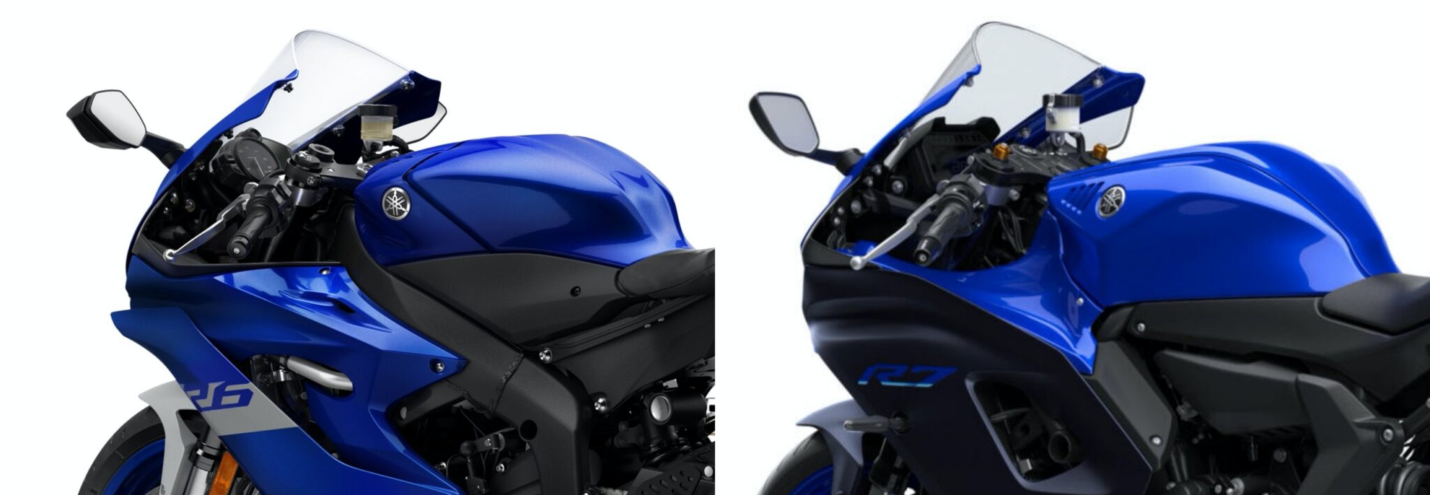 So sánh thiết kế Yamaha YZF-R7 2022 và R6 2020 | CHAYXE.VN
