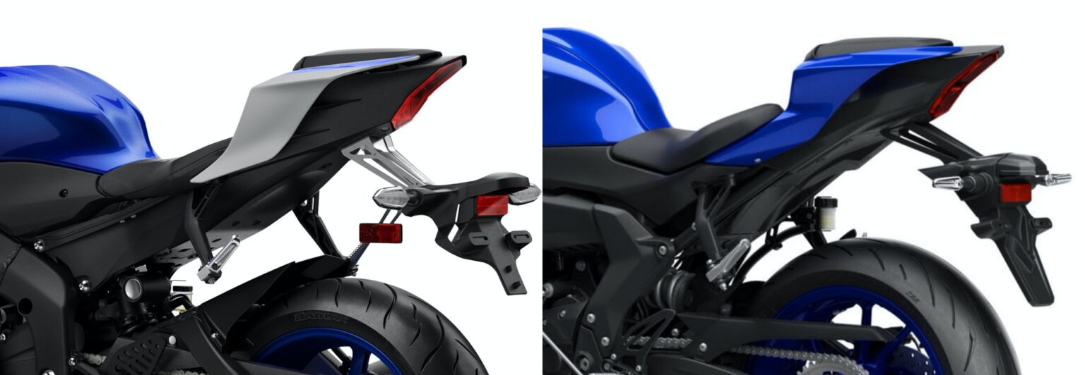 So sánh thiết kế Yamaha YZF-R7 2022 và R6 2020 | CHAYXE.VN